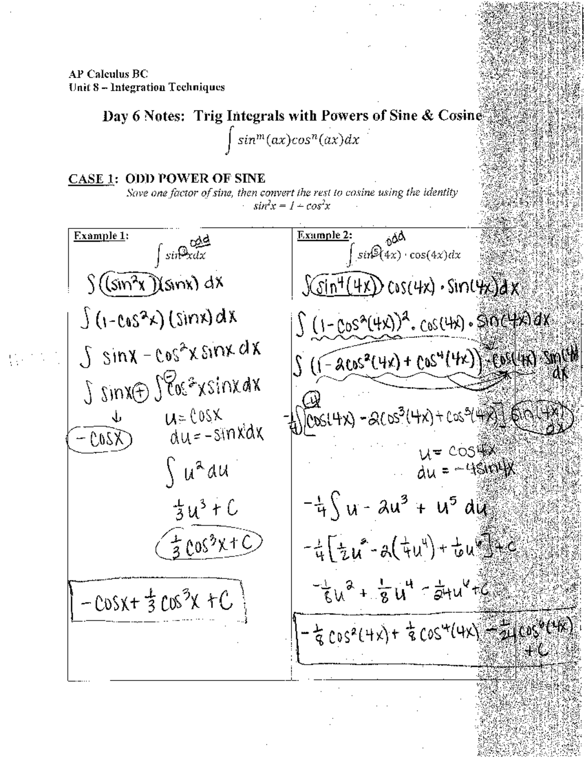 Unit 8 - day 6 - teacher notes - MAT 318 - AP Calculus BC Unit 8 ...