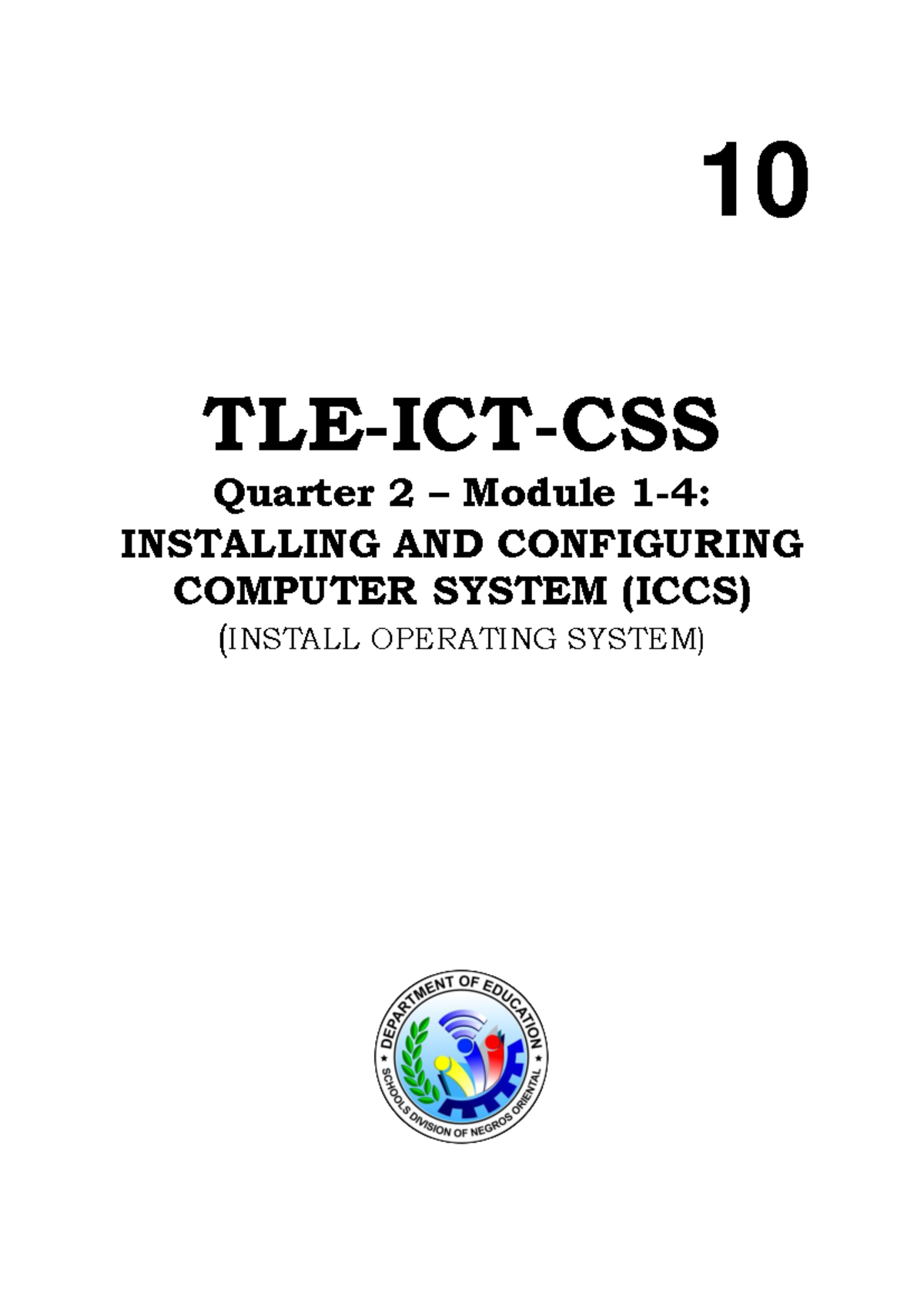 Ict 10 Computer Hardware Servicing 10 Tle Ict Css Quarter 2 Module 1 4 Installing And