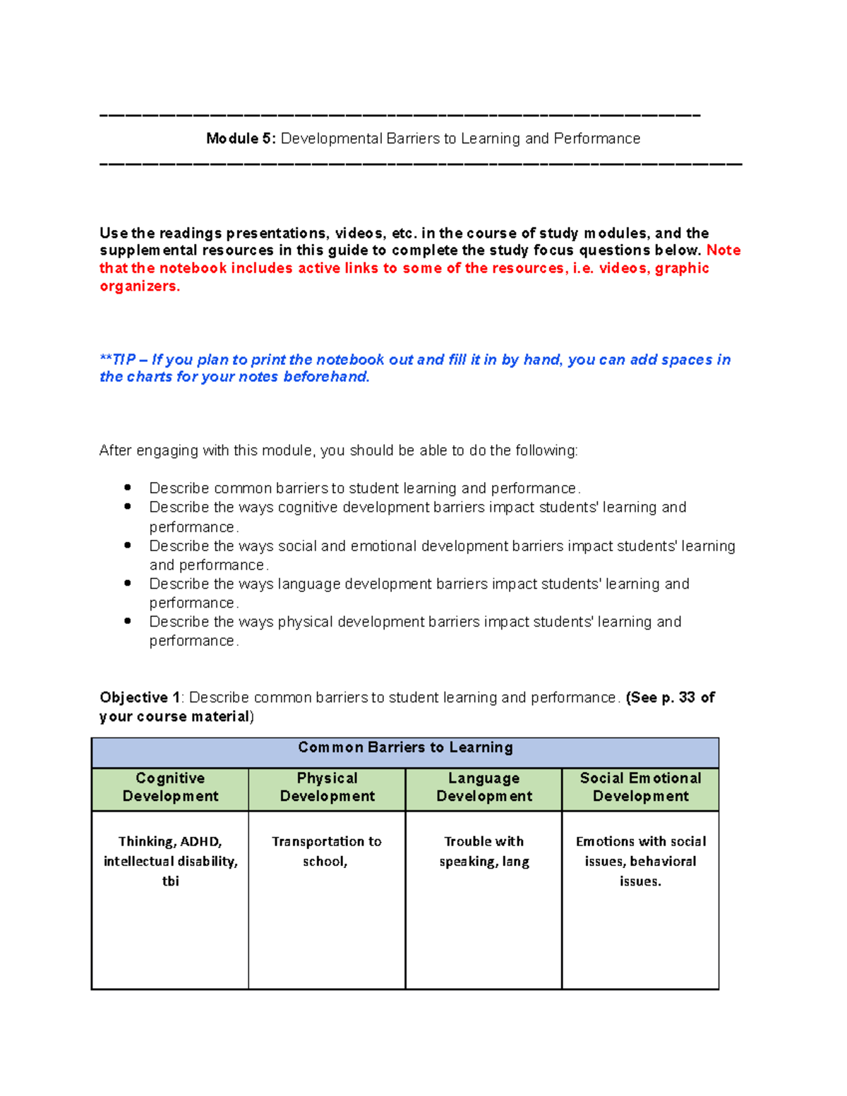 Module 5 Notebook - Updated - - Studocu