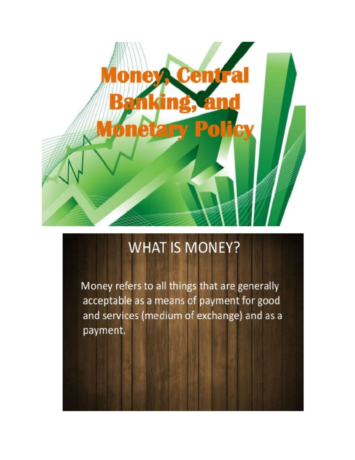 Module 2 Money, Monetary Policy, and Central Banking - Financial Market ...