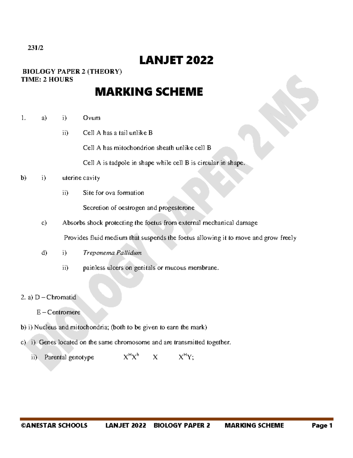 Biology-PP2-MS - Educational and helpful for interested students. - 231 ...