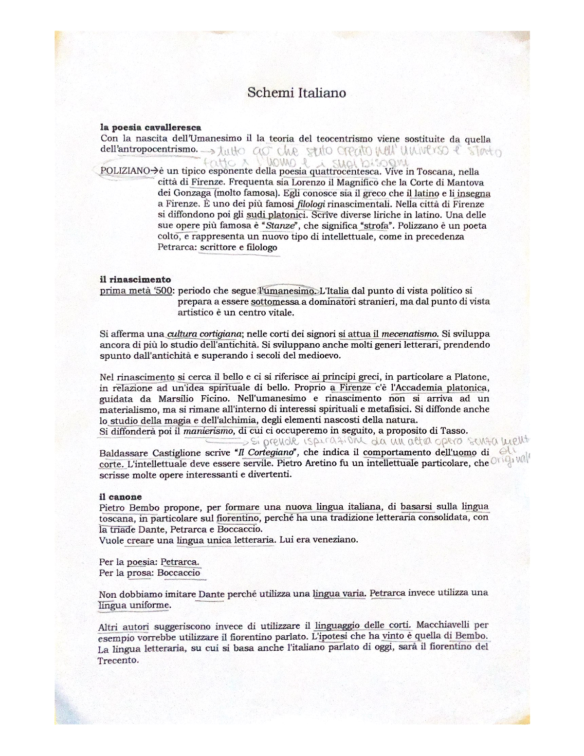 Schemi Italiano.pdf dante per superiori - Studocu