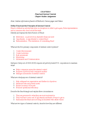 Chapter 1 Outline Assignment - Evelyn Laun - CHAPTER 1: Rules of the ...