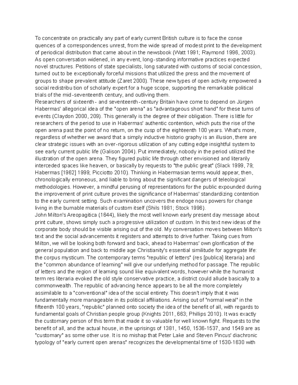 English Renaissance Chpt 15 notes - To concentrate on practically any ...