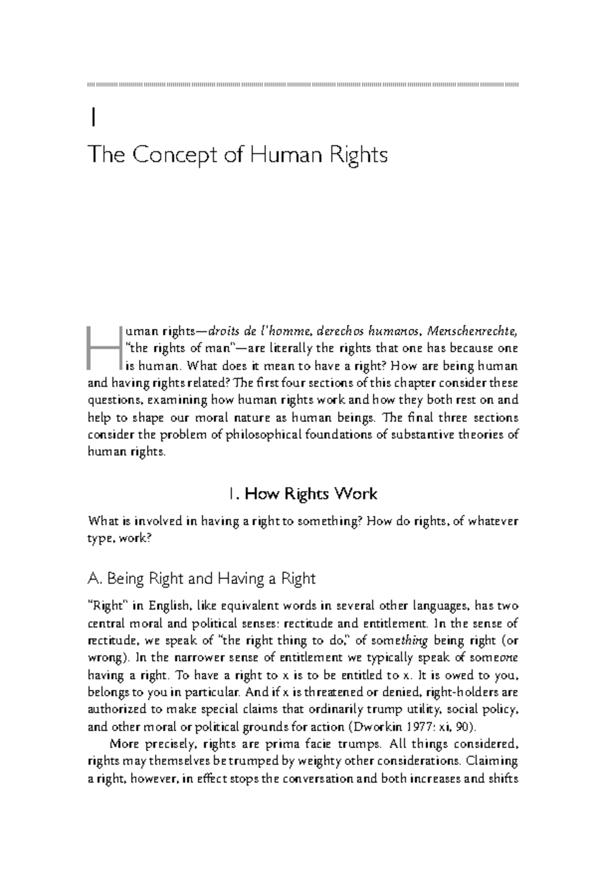 ARTICLE: the concept of human rights - 1 The Concept of Human Rights H ...