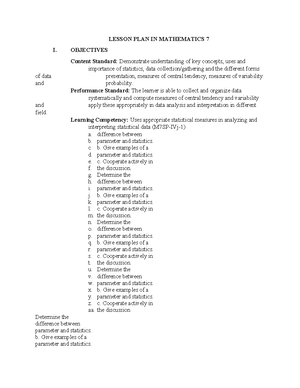 [Solved] Sample lesson plan exemplar for math 7 polygons - Mathematics ...