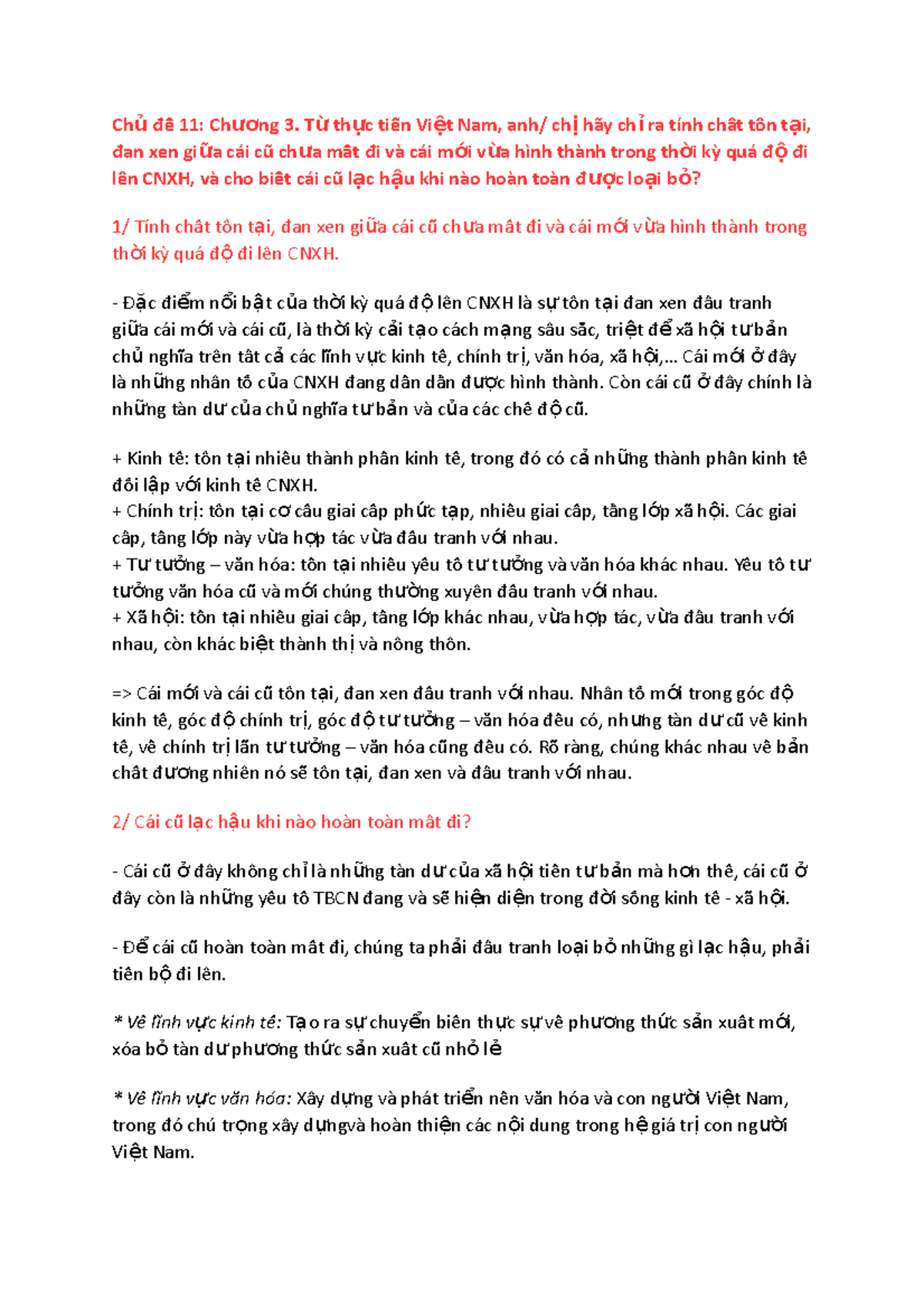 BT BUỔI 3 chủ đề 11&12 Đặng Ngọc Oanh - Ch ủ đềề 11: Ch ương 3. T ừ th ực tiềễn Vi ệt Nam, anh ...