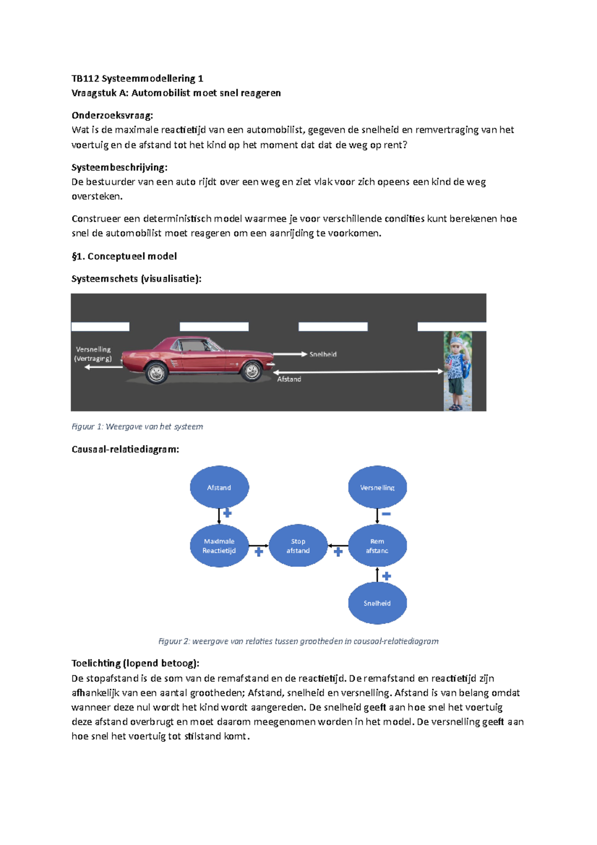 TB112 Systeemmodellering 1 §1 Conceptueel model - TB112 Systeemmodellering 1 Vraagstuk A ...