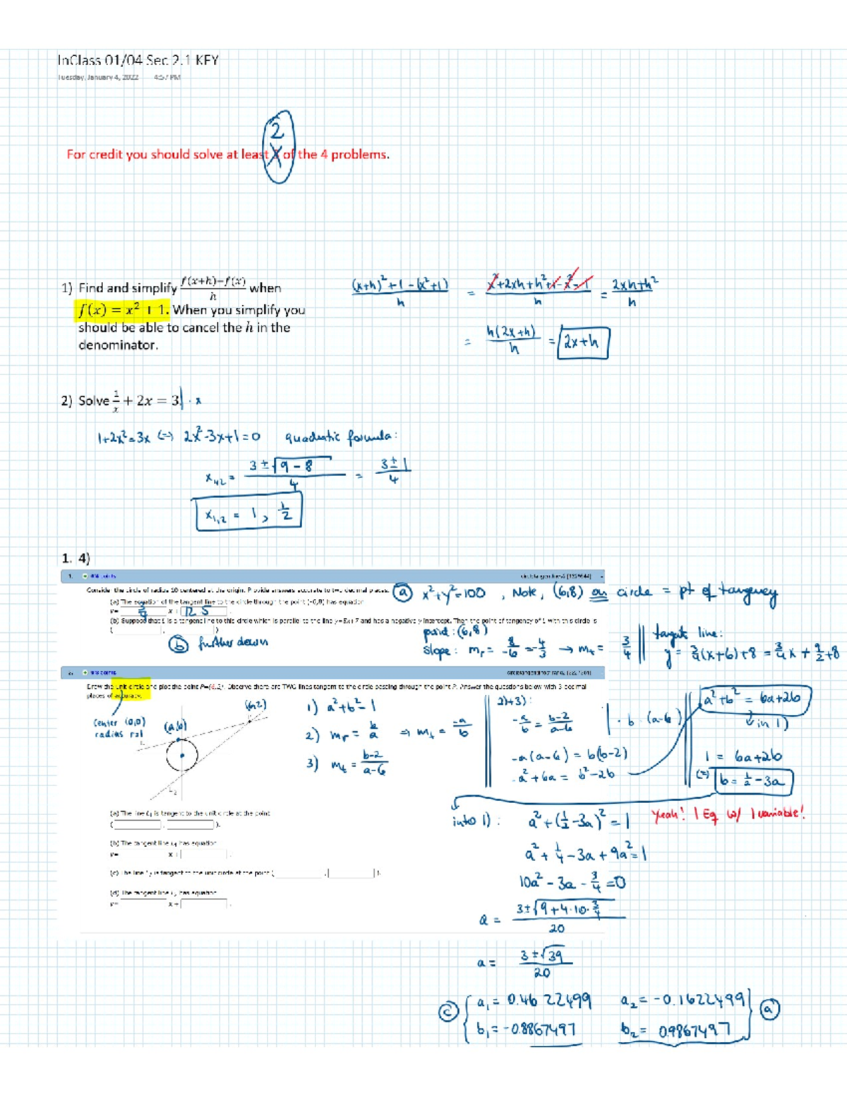 01 04 inclass sec2 1 KEY - ACCTG 215 - Studocu