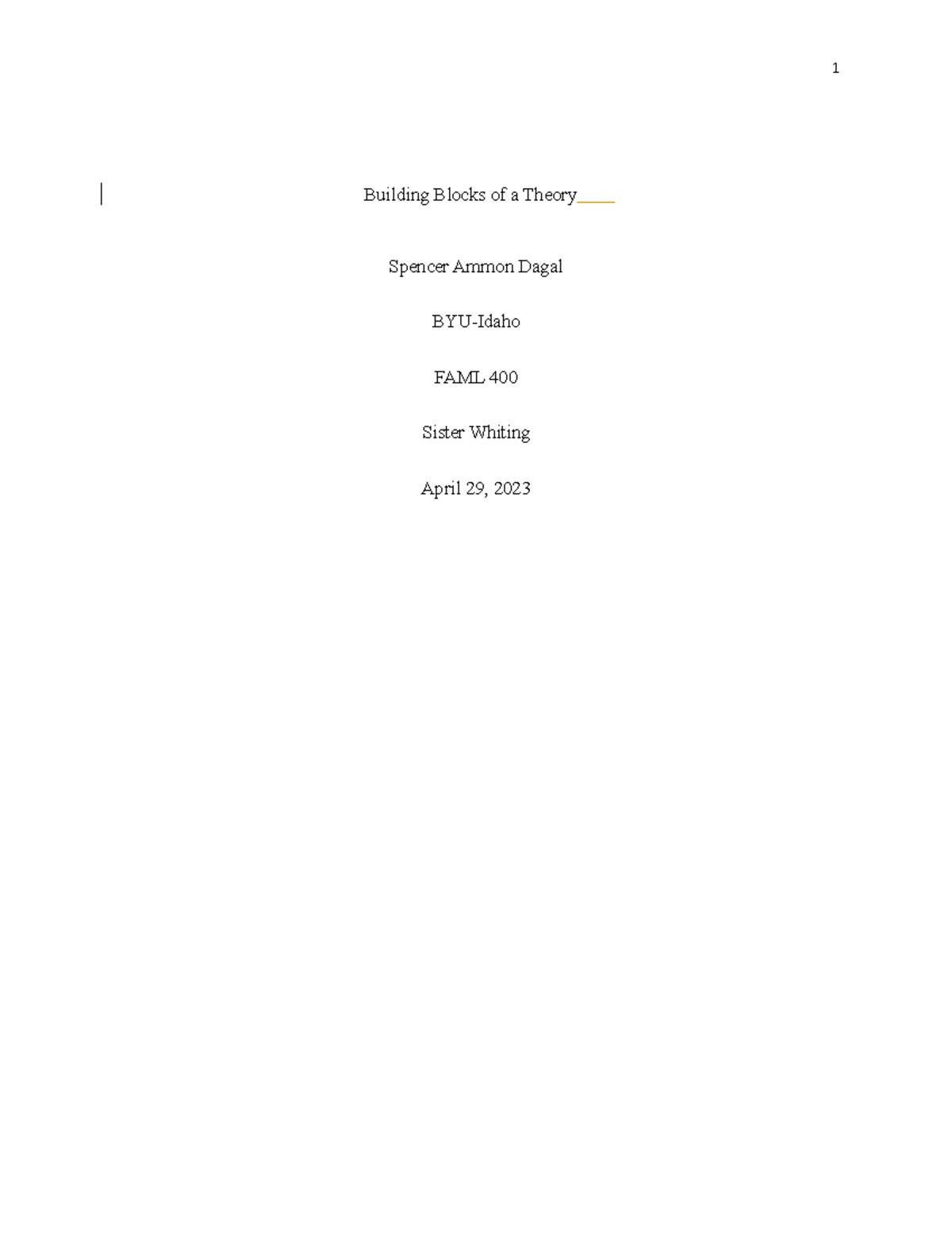 Spencer Ammon Dagal Building Blocks of Theory - Copy - Building Blocks ...