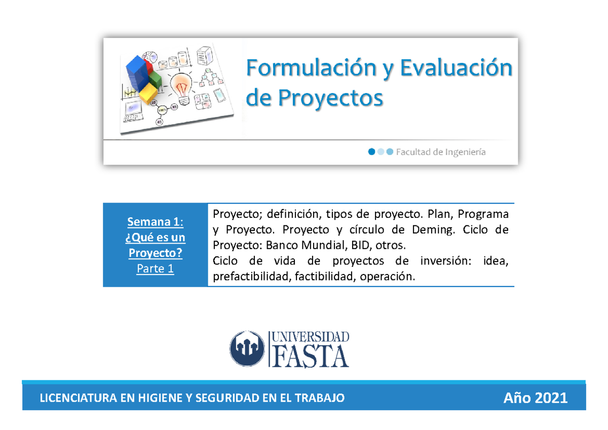 Que es un proyecto Parte 1 - ####### Semana 1: ####### Proyecto ...