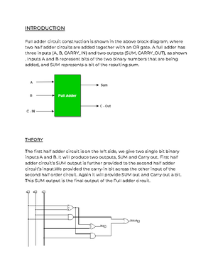 DLD-lab 1 - ........................... - Experiment - F (A, B, C, D ...