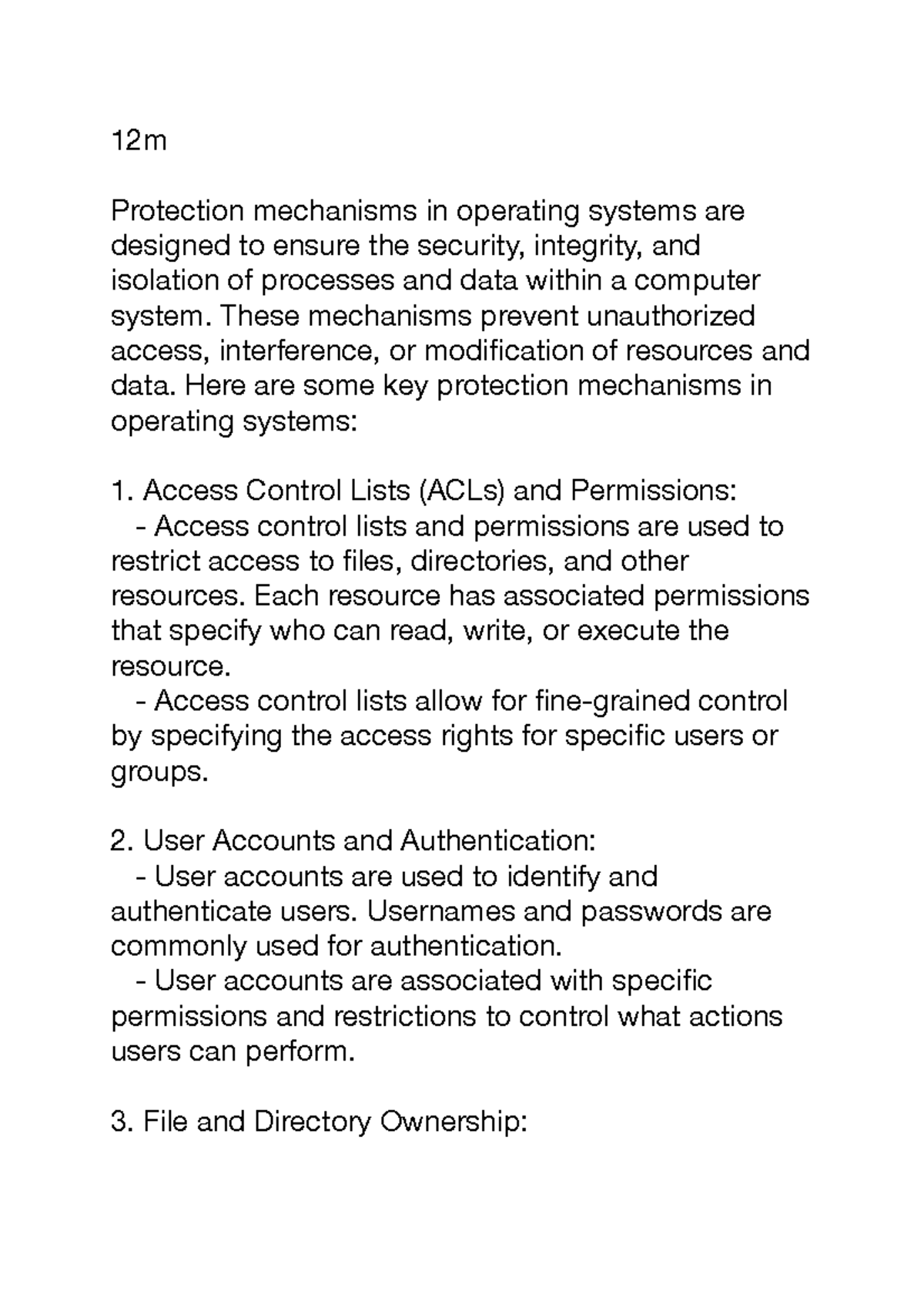 Protection mechanism - 12m Protection mechanisms in operating systems ...