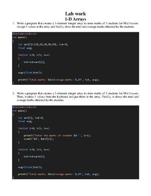 CSE103 Lab-10 File - Lab Material - Page 1 of 2 East West University Department of Computer ...
