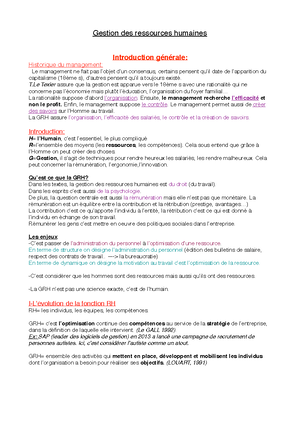 GRH pdf - Warning: Error during font loading: XMLHttpRequest is not defined Gestion des ...