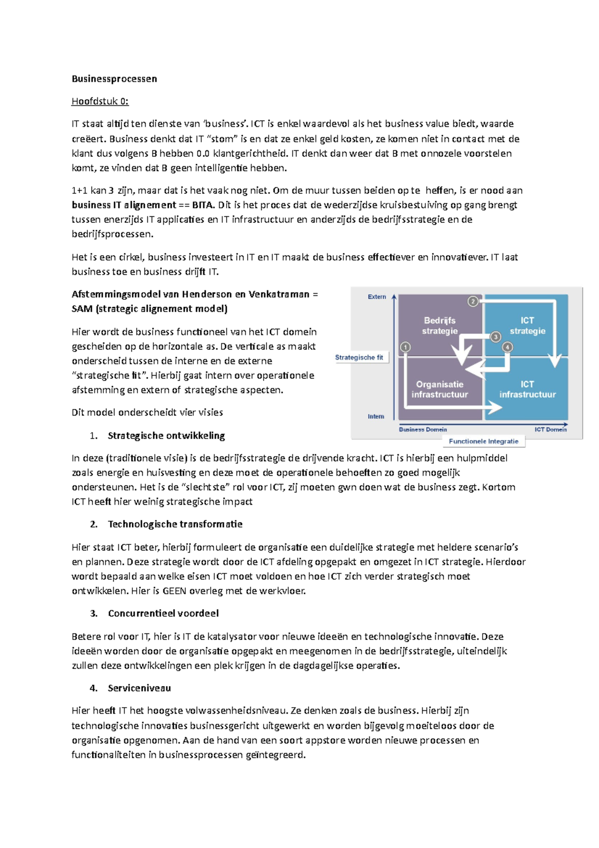 Samenvatting Business Processen 2019-2020 - Businessprocessen Hoofdstuk ...