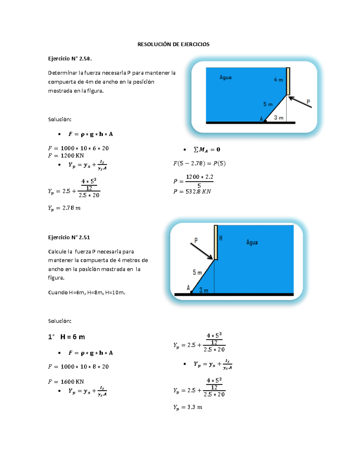 Pdf-resolucion-de-ejercicios-ii-fluidos compress - RESOLUCIÓN DE EJERCICIOS Ejercicio N° 2 ...