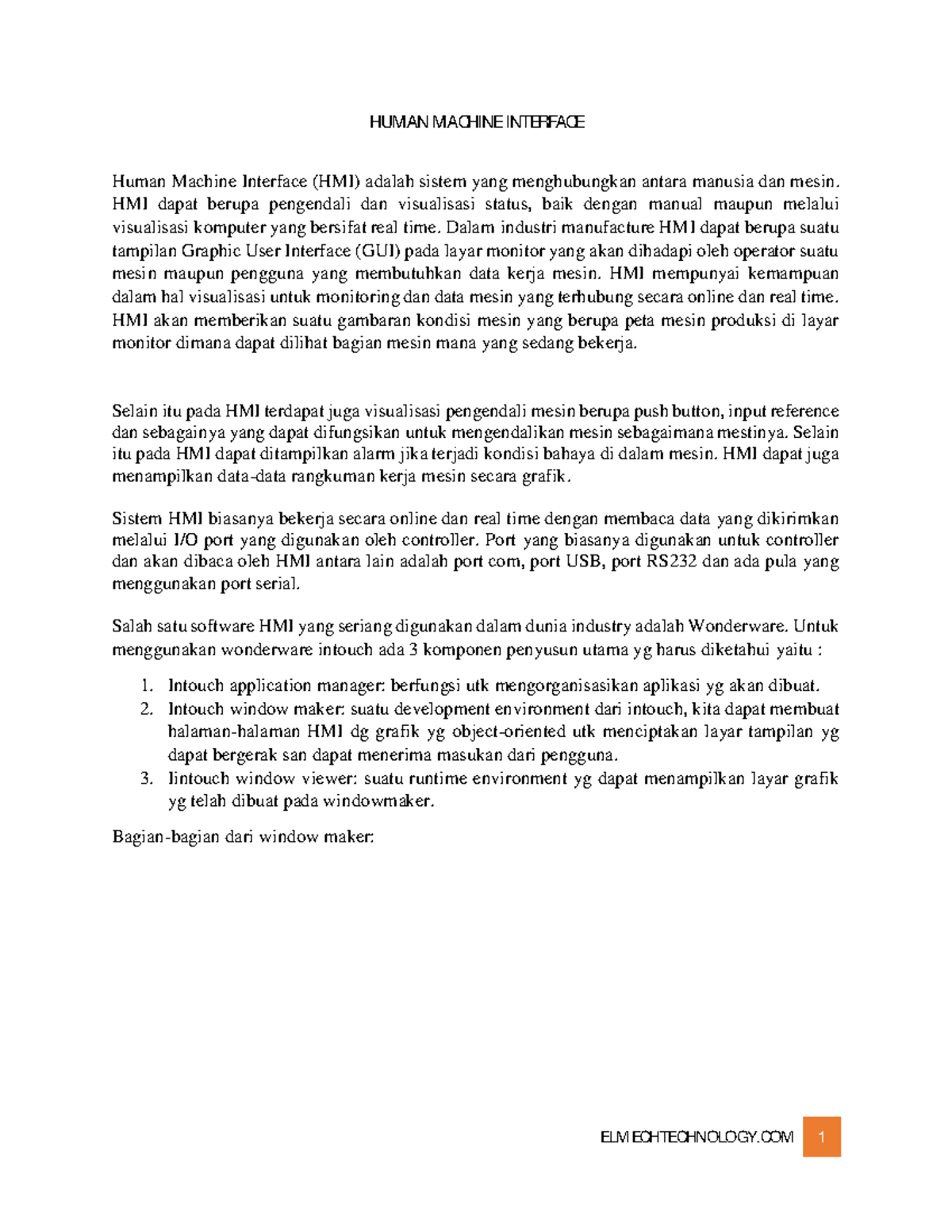 Human Machine interface 2 - HUMAN MACHINEINTERFACE Human Machine ...