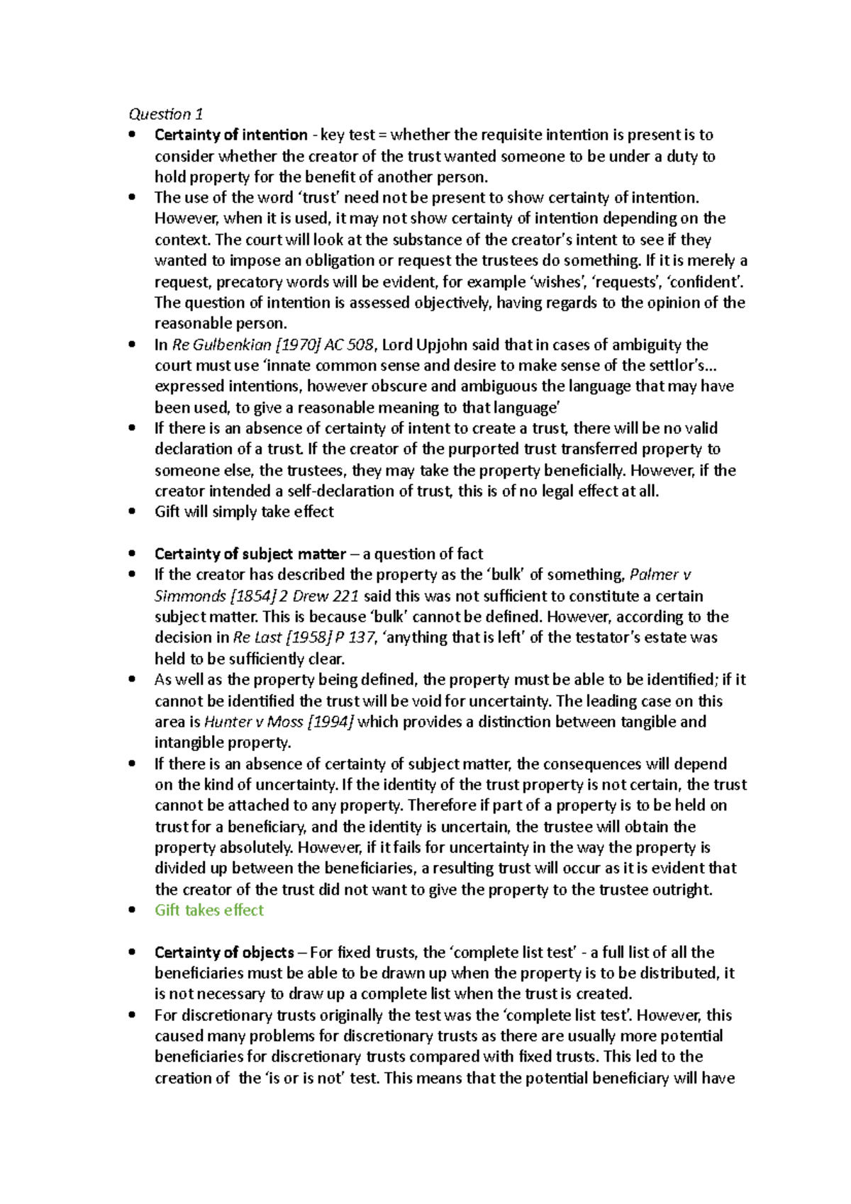 Seminar 3 - The 3 Certainties - Mark Pawlowski - Question 1 Certainty ...