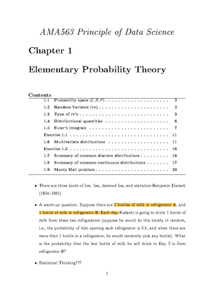 Notes 2 - Note - ####### Multivariate Statistical Methods ...