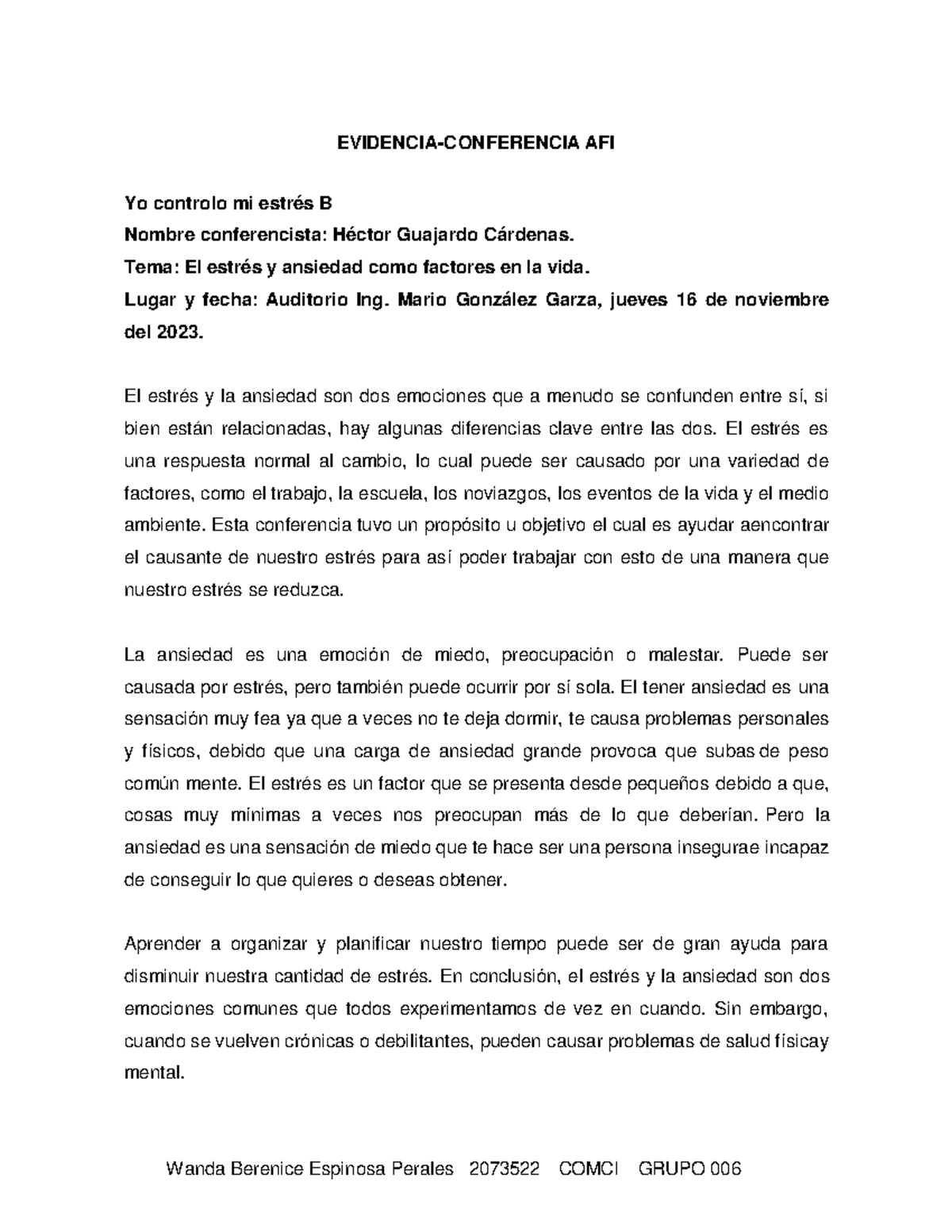 Evidencia 4 Conferencia AFI WBEP - Wanda Berenice Espinosa Perales ...