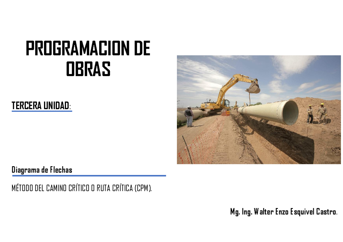 24 Duracion Tiempos Y Holguras EN LA RED - PROGRAMACION DE OBRAS TERCERA UNIDAD: Diagrama de ...