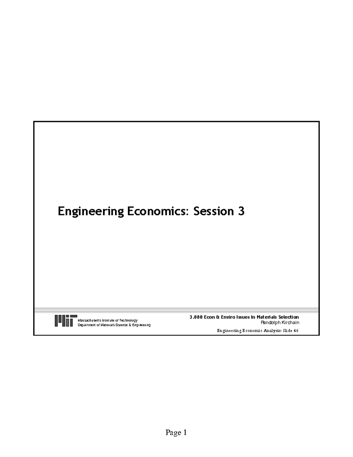 Economic & Environmental Issues In Materials Selection - Engineering ...