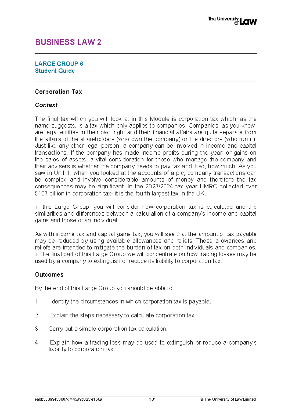 Business SG6 - large group 6 notes - BUSINESS LAW 2 LARGE GROUP 6 ...