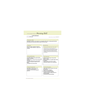 Dextrose 2 medication template - 293 - Chamberlain University - Studocu