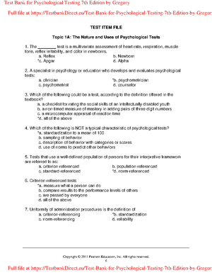 Psychological-testing-Kaplan Saccuzzo-9th ed - Copyr ight 2018 Cengage ...