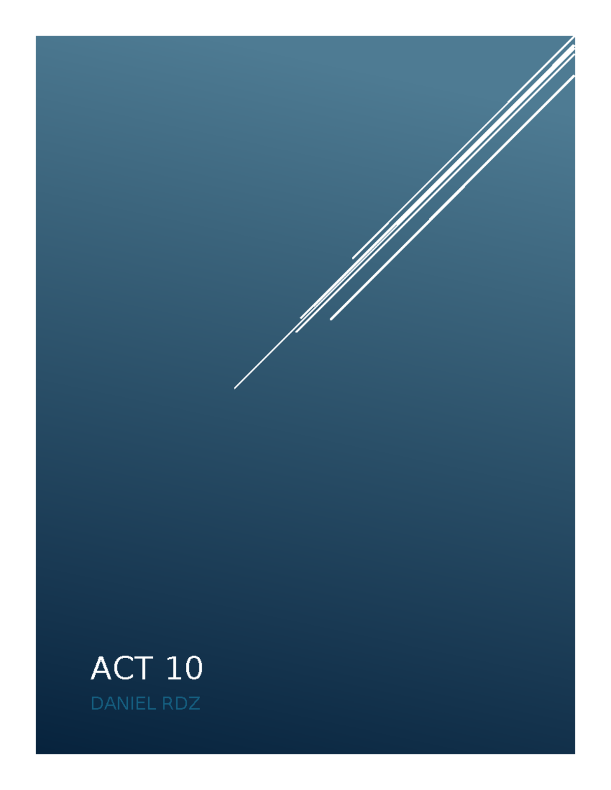 ACT 10 Daniel RDZ Ciencias DE LA VIDA - ACT 10 DANIEL RDZ La mitosis es el proceso en el que una ...