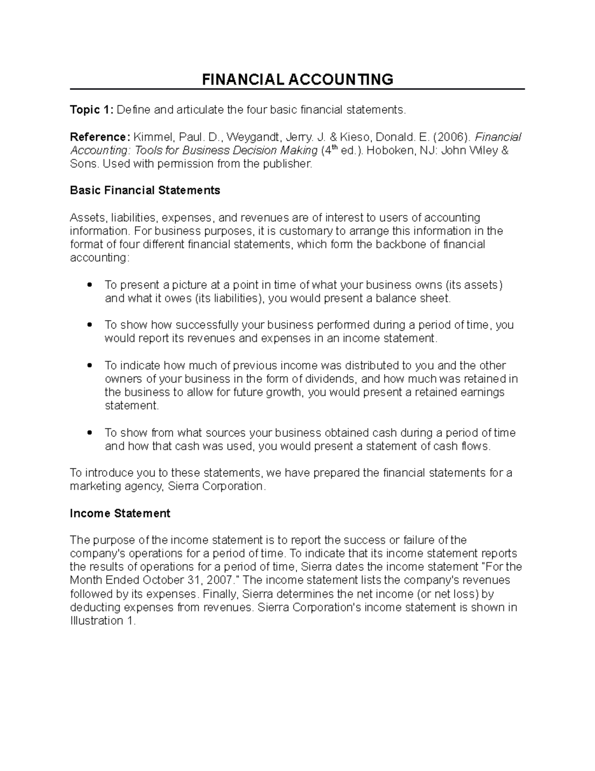 Financial Accounting Review Ver 1.0 Concept 1-5 - FINANCIAL ACCOUNTING ...