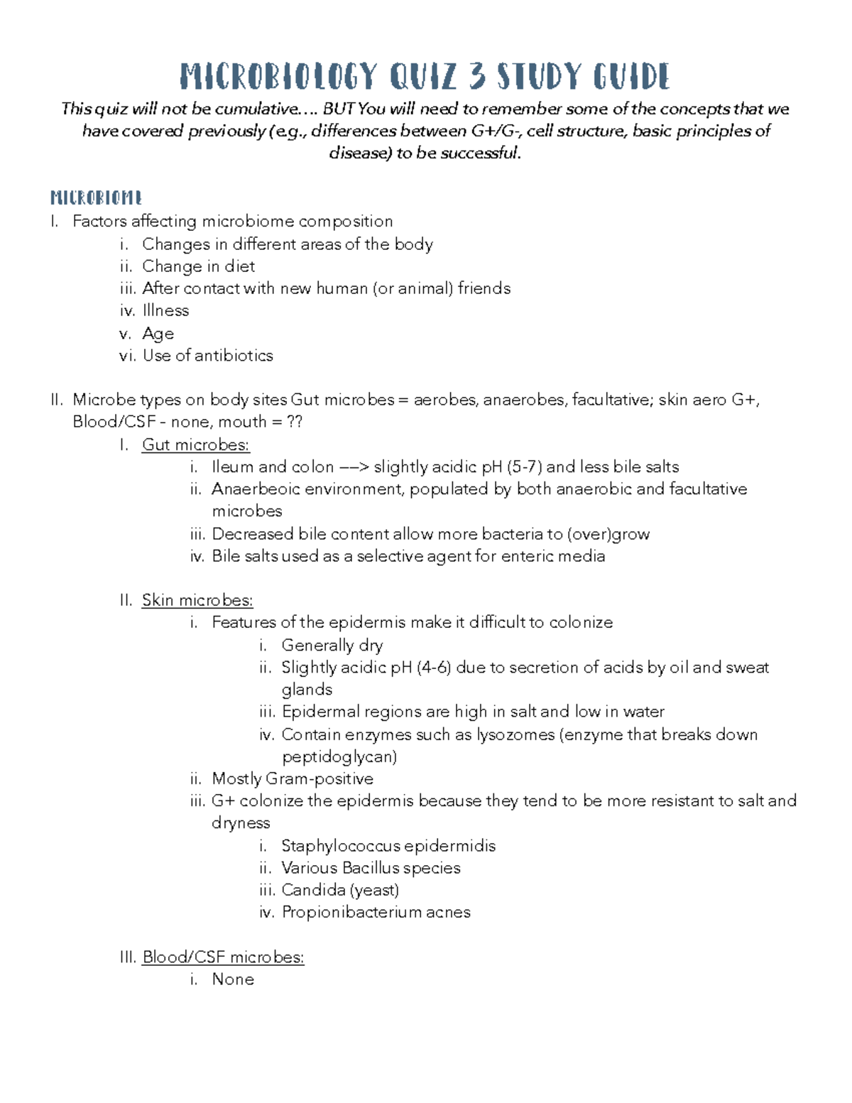 Microbiolgy Quiz 3 Study Guide - Microbiology Quiz 3 Study Guide This ...