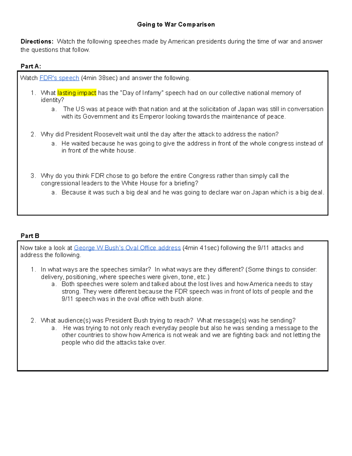 Declaration of War Comparisons-Jada Tyler - Going to War Comparison ...