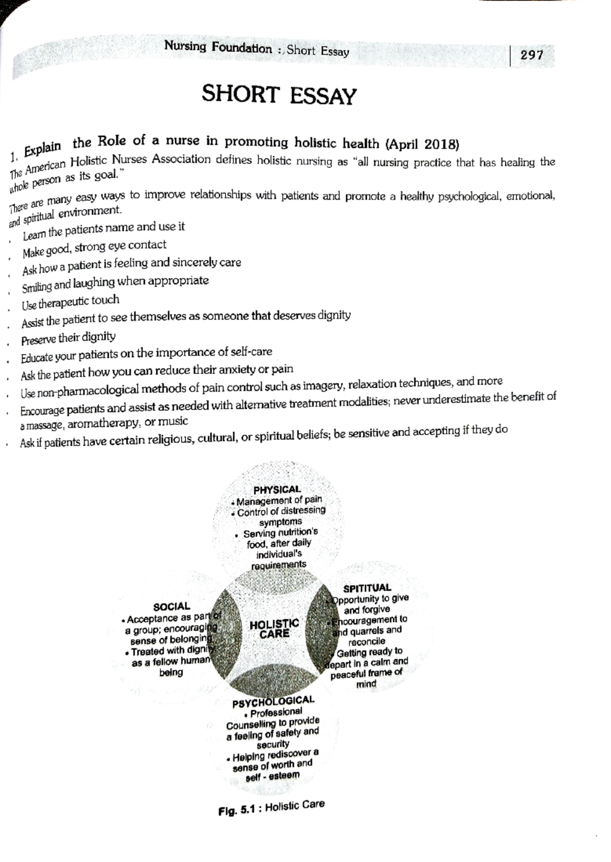 NF 2 - Essay notes for bsc nursing students. - Bsc.nursing - Studocu