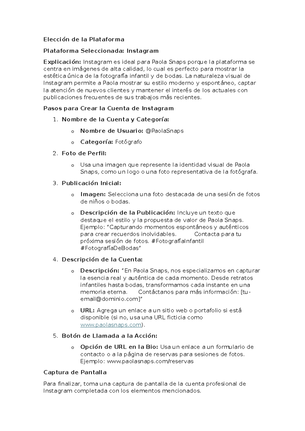 Zulema Rojas Pagina web - Elección de la Plataforma Plataforma ...