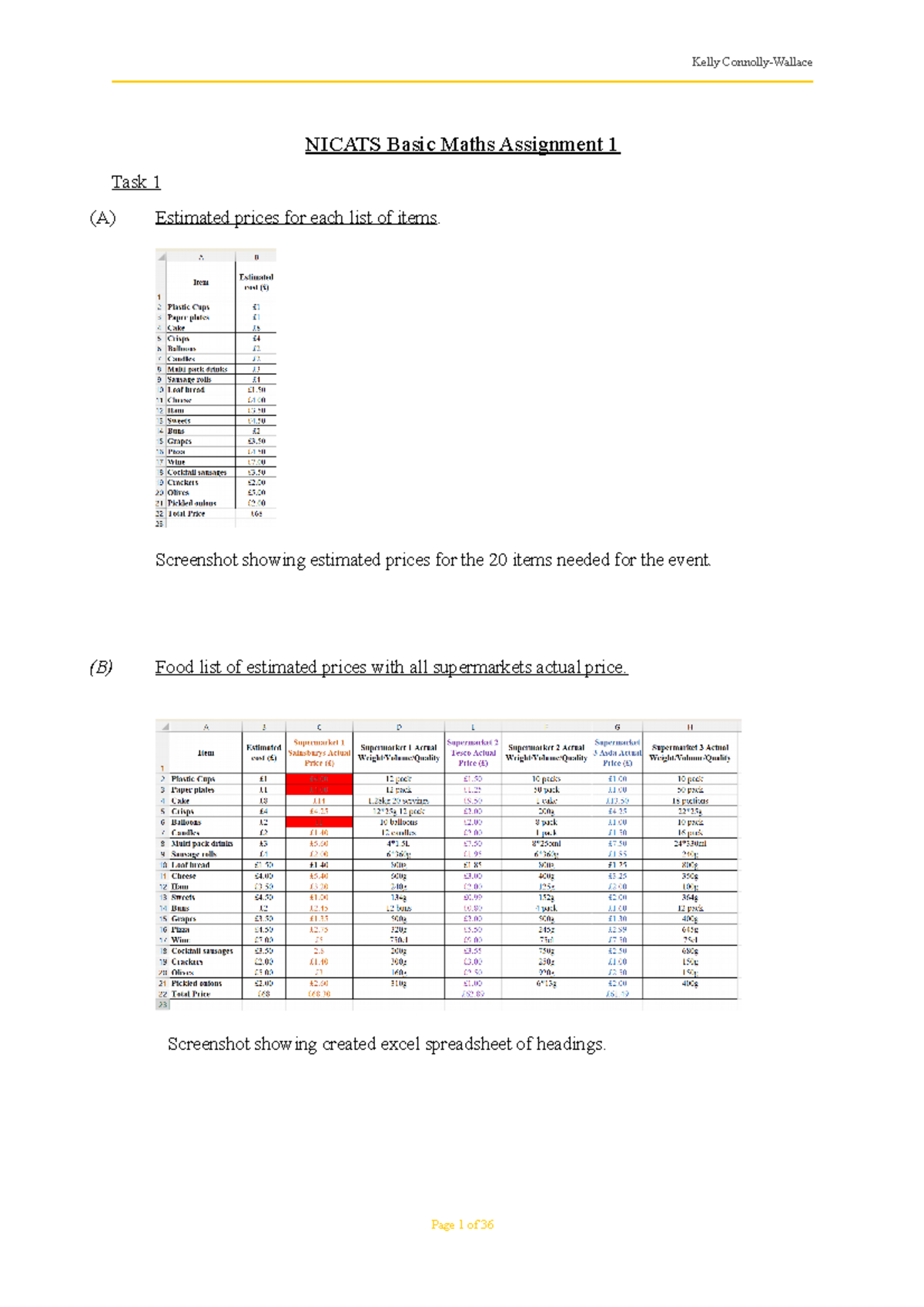 Nicats Basic Maths Assignment 1 - NICATS Basic Maths Assignment 1 Task ...