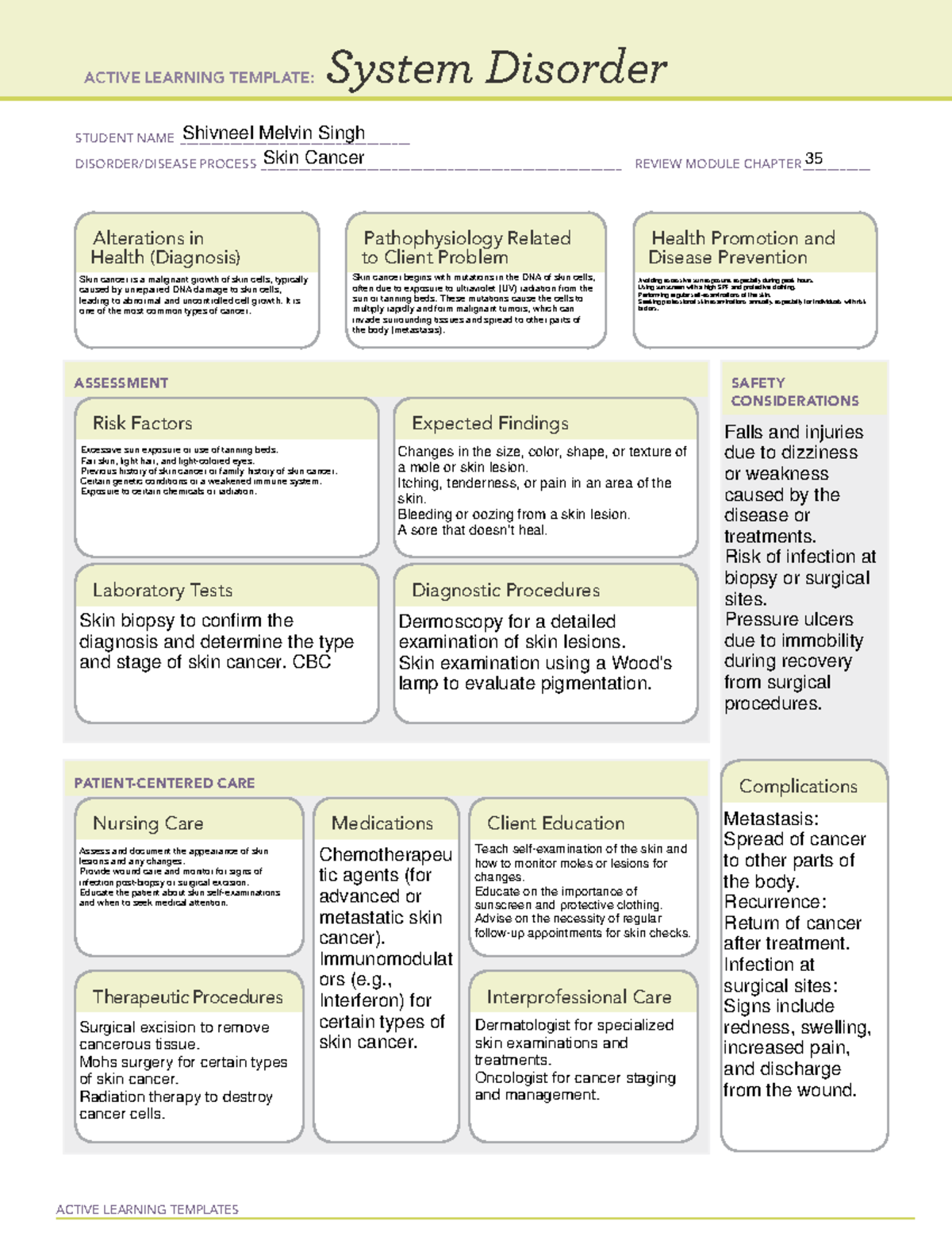 MS- Skin Cancer system disorder temp - ACTIVE LEARNING TEMPLATES System ...