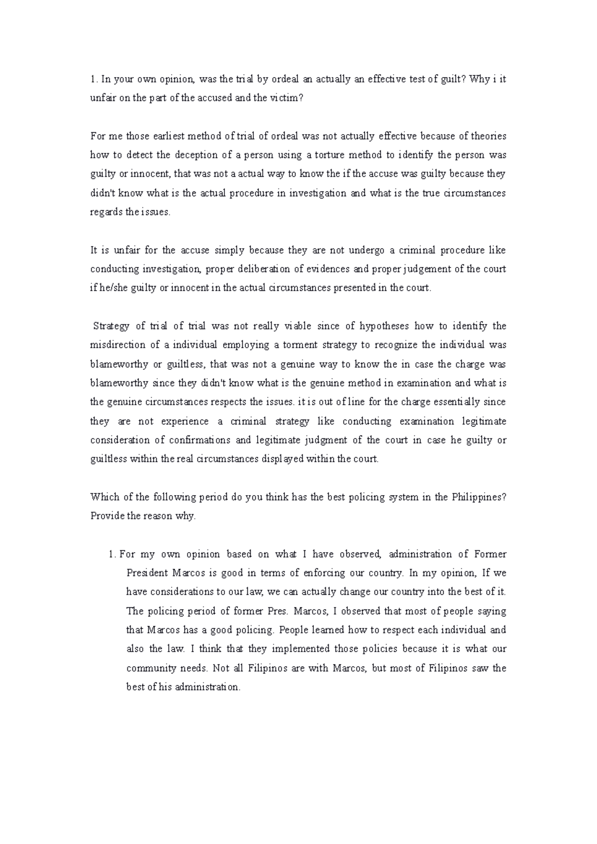 ER15 - Criminology Lecture 2.1 Chapter 15 - In your own opinion, was ...