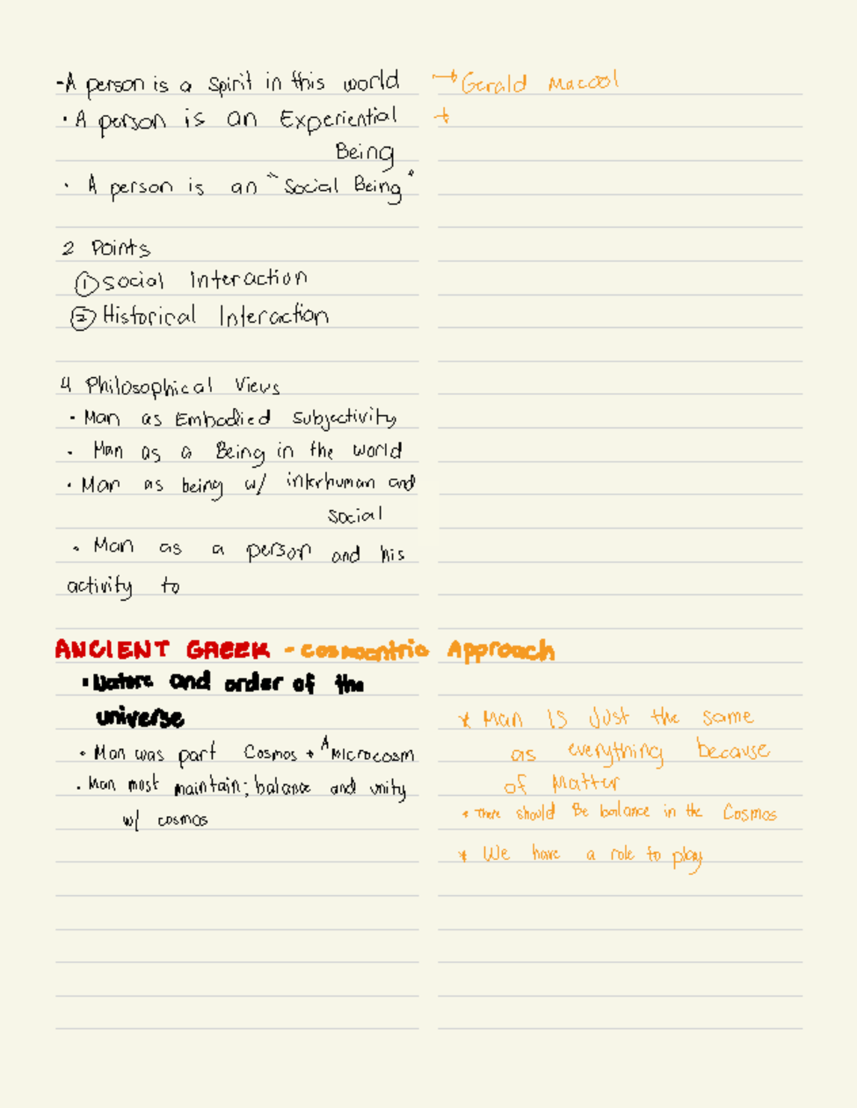 Religion Notes (14 - writing activity - · A person is a spirit in this ...