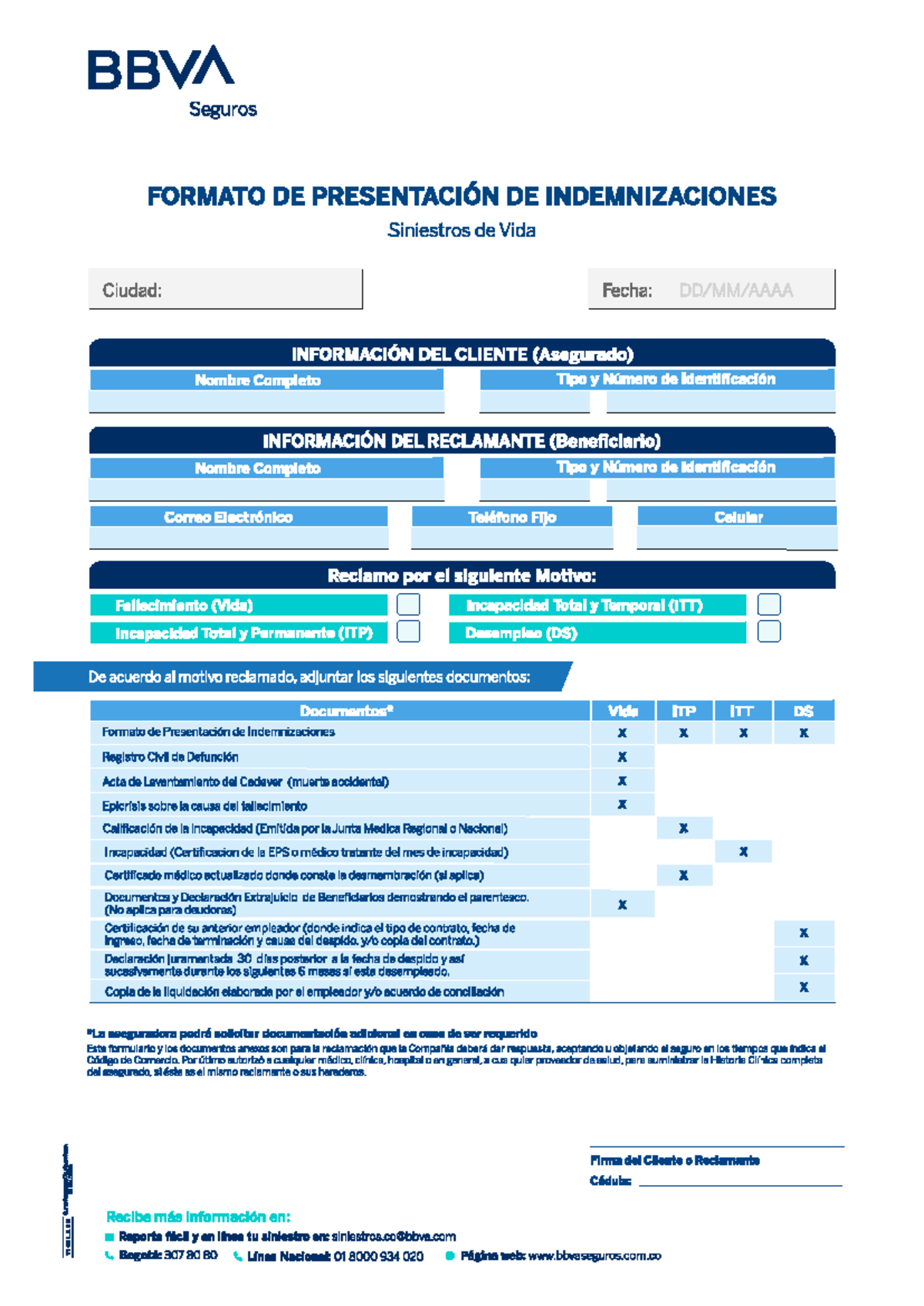 Formato de presentación de indemnizaciones V - Control y finanzas publicas - Studocu