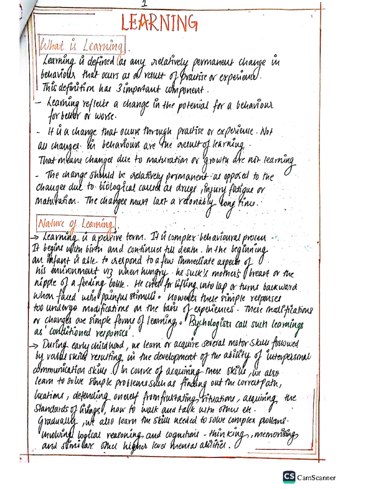 Downloadfile - Notes on learning - Bsc psychology - Studocu