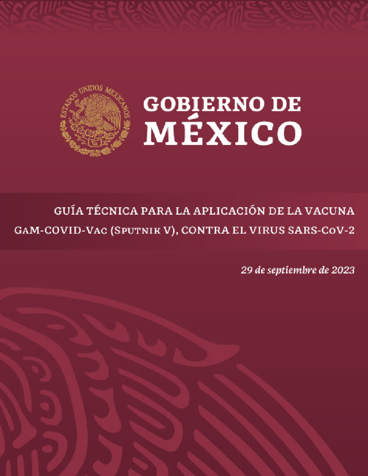 Guía-Técnica-Sputnik 25 - EL VIRUS SARS-CoV- 2 Secretaría de Salud ...