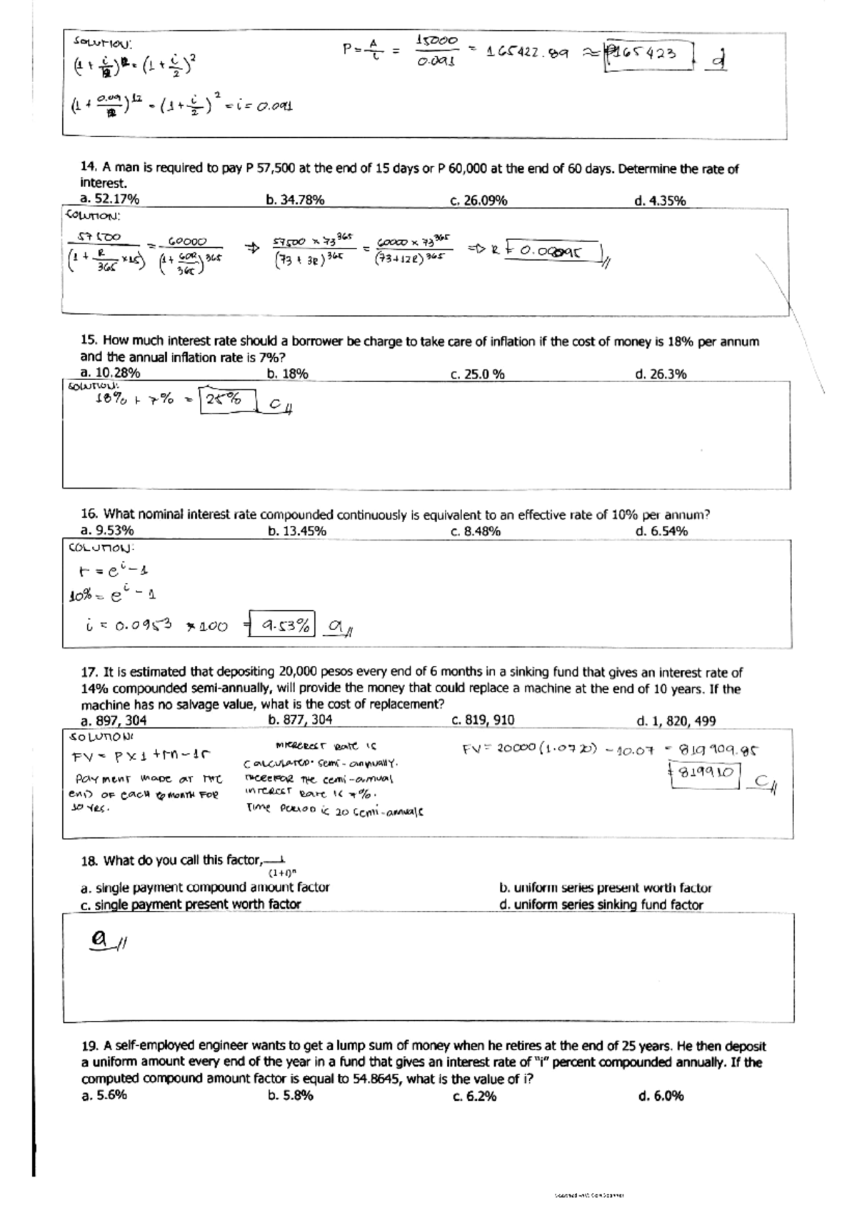 Engineering Economics LA 7.ESAS part 3 - Electrical Engineering - Studocu