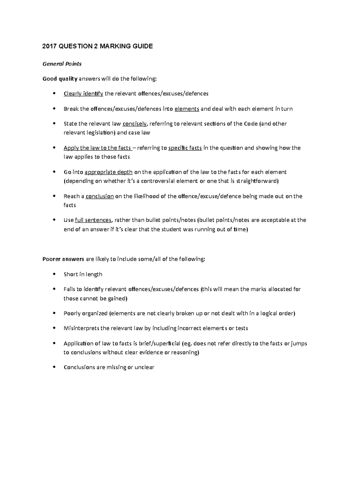 Marking Guide Q2 2017 - Please wait for the last upload to complete ...