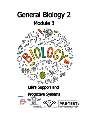 GEN BIO 2 Module 1 4th Quarter - Activating Prior Knowledge IV. BRIEF ...