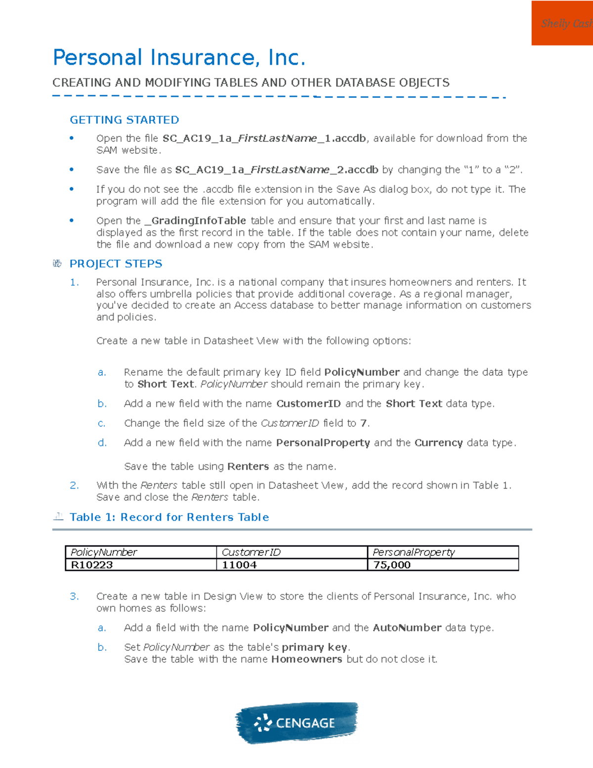 Instructions SC AC19 1a - Personal Insurance, Inc. CREATING AND ...