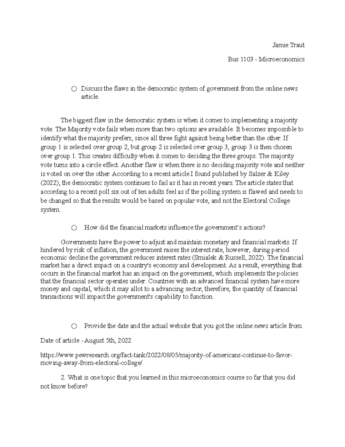 Micro Unit 7 Learning - Jamie Traut Bus 1103 - Microeconomics Discuss ...