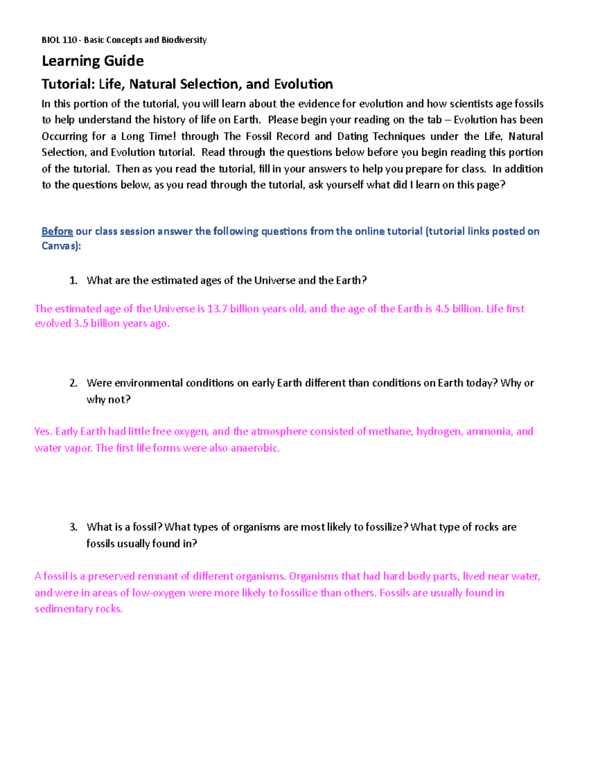 BIOL 110 #2 (b) LG - woodward - BIOL 110 - Basic Concepts and ...