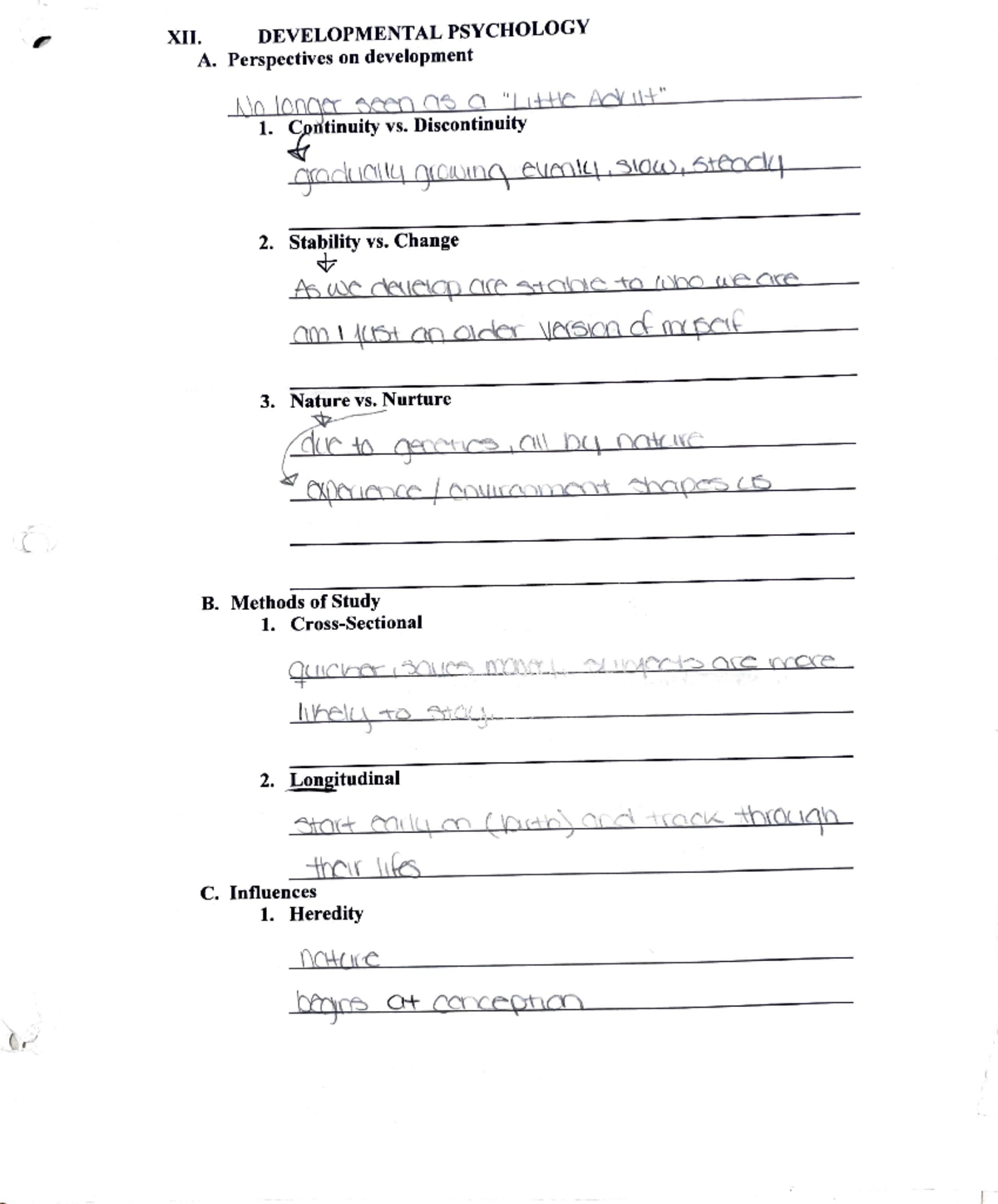 developmental psychology - PSY2012 - Studocu